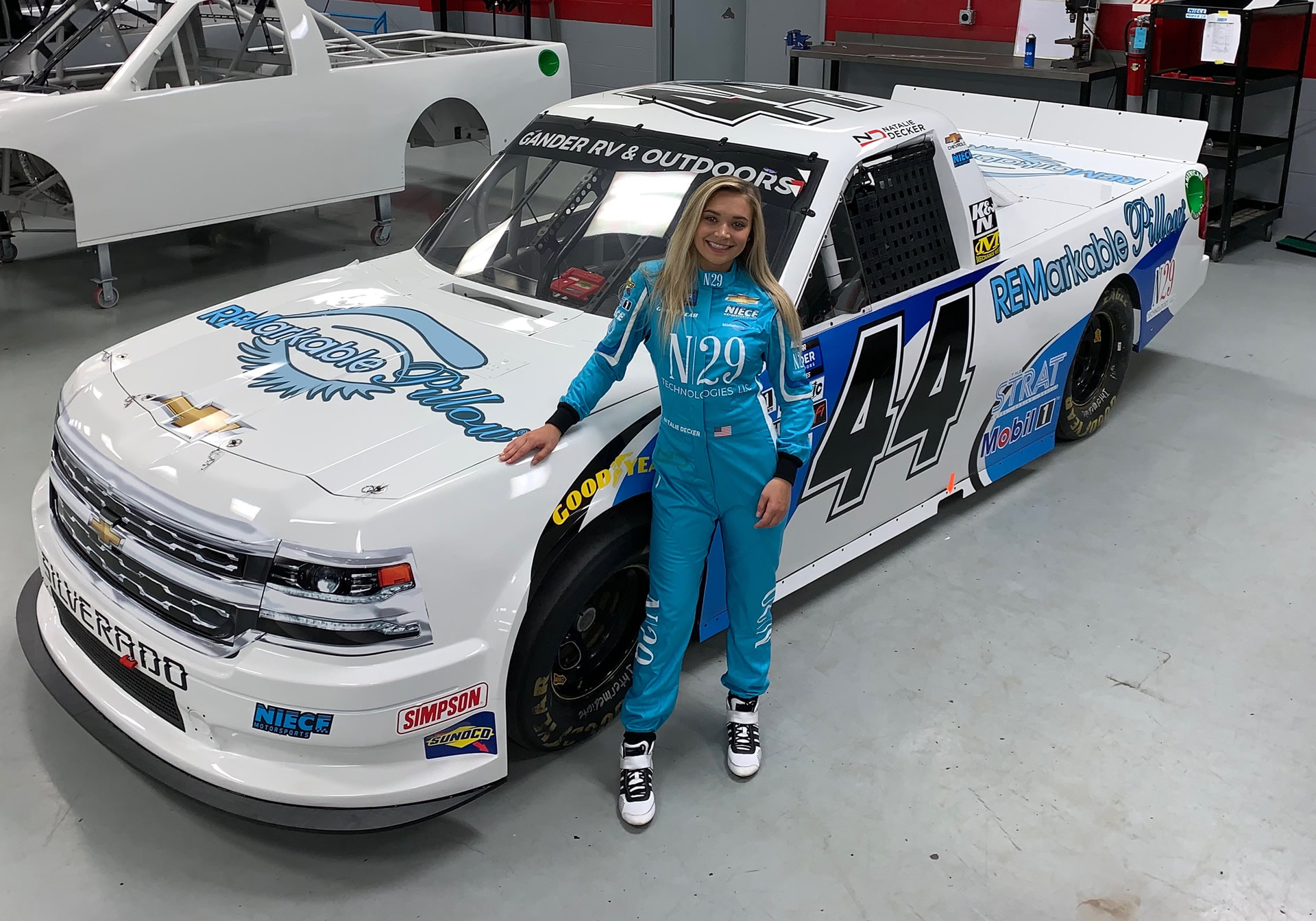 Decker Partners With Remarkable Pillow Throughout 2020 Nascar Gander Rv