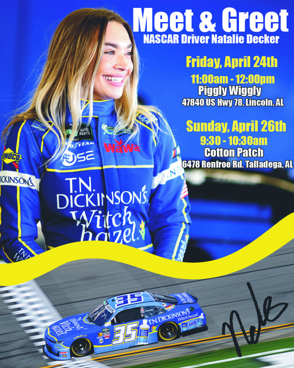 Natalie Decker Takes on Talladega with TN Dickinson's at the NASCAR Ag ...